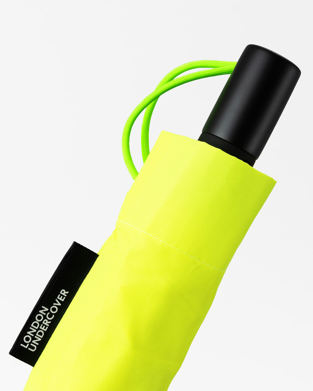Neon Yellow Auto-Compact Umbrella | London Undercover